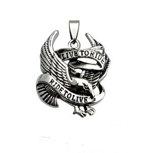 Spikes | Accessories | Pendant Stainless Steel Live To Ride Ride To ...